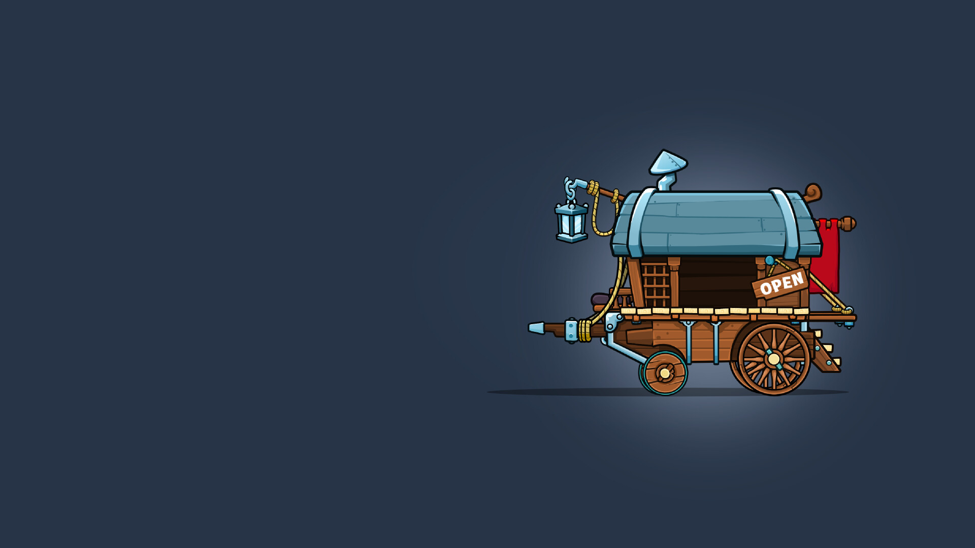 ArtStation - Medieval merchant cart