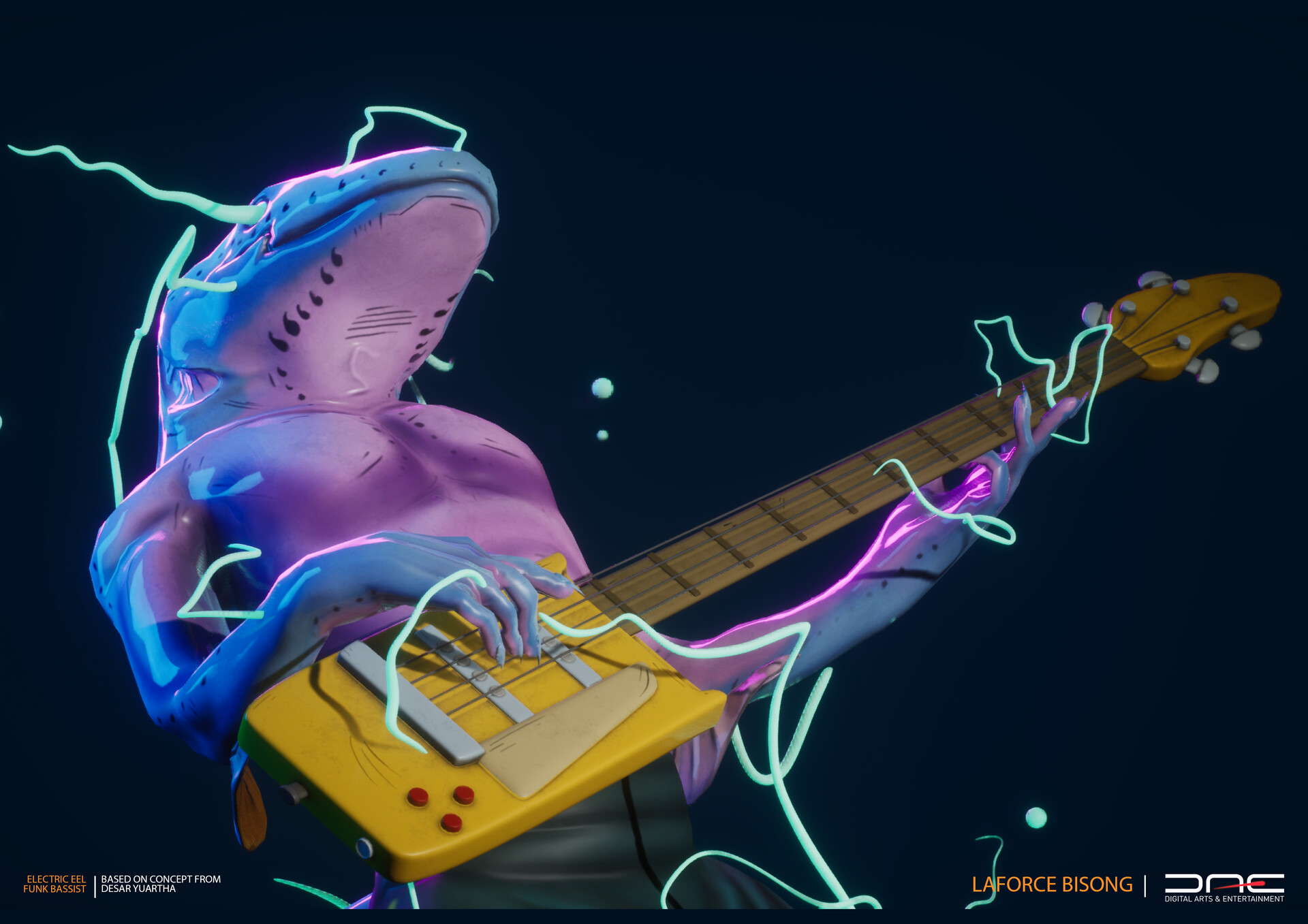ArtStation - Electric Eel Funk Bassist