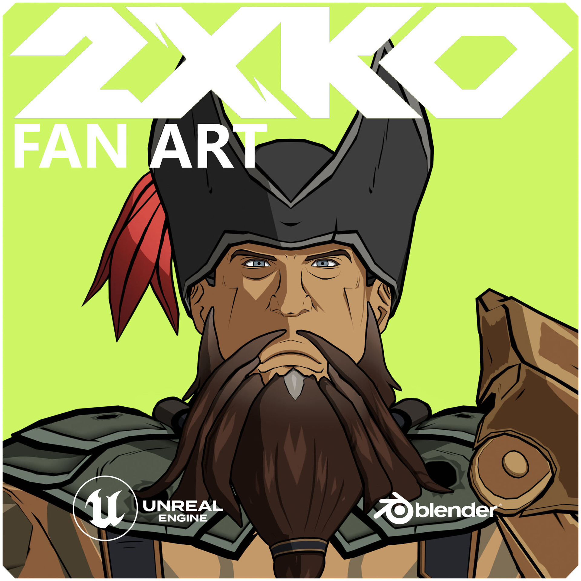 Aaron Hall - 2XKO Fan Art : Gangplank