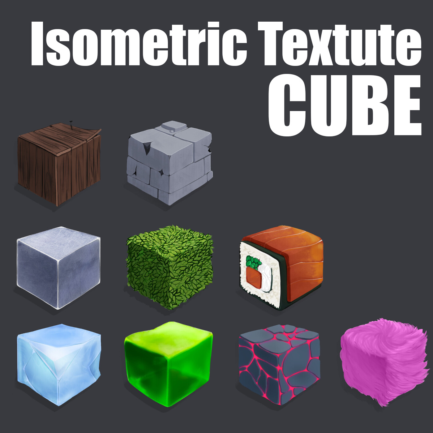 ArtStation - Digital Isometric Texture Cube