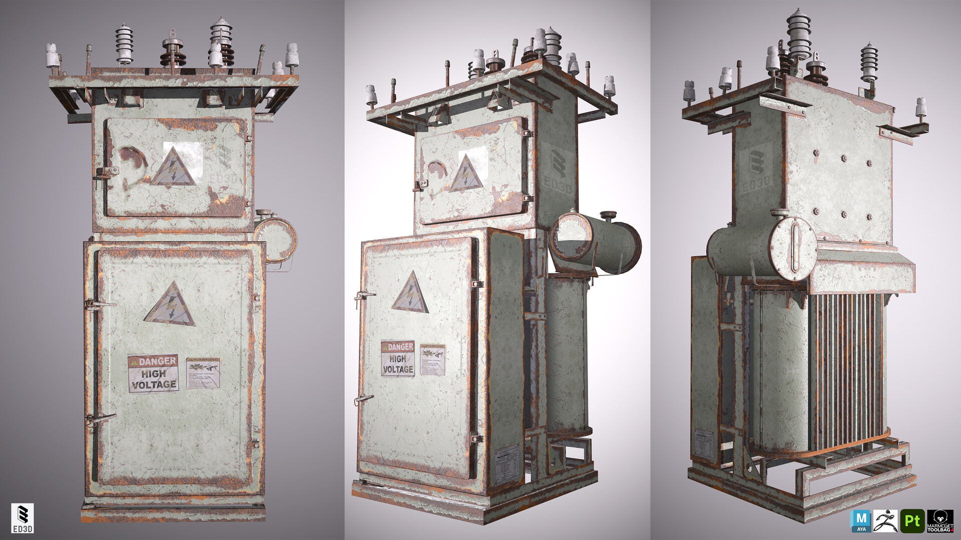 ArtStation - Old Electrical Transformer Booth