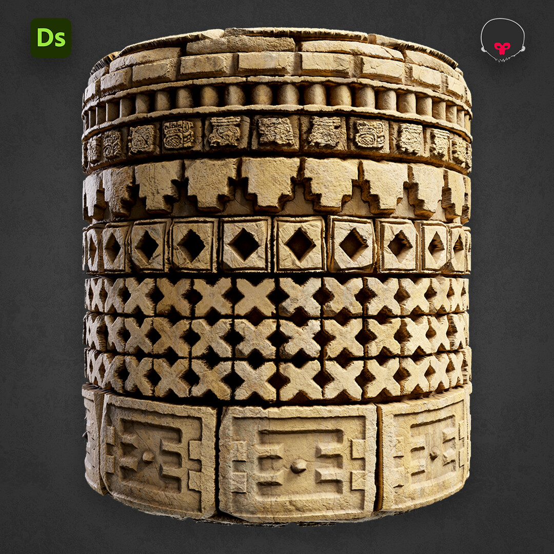 ArtStation - Mayan Trim Sheet v2