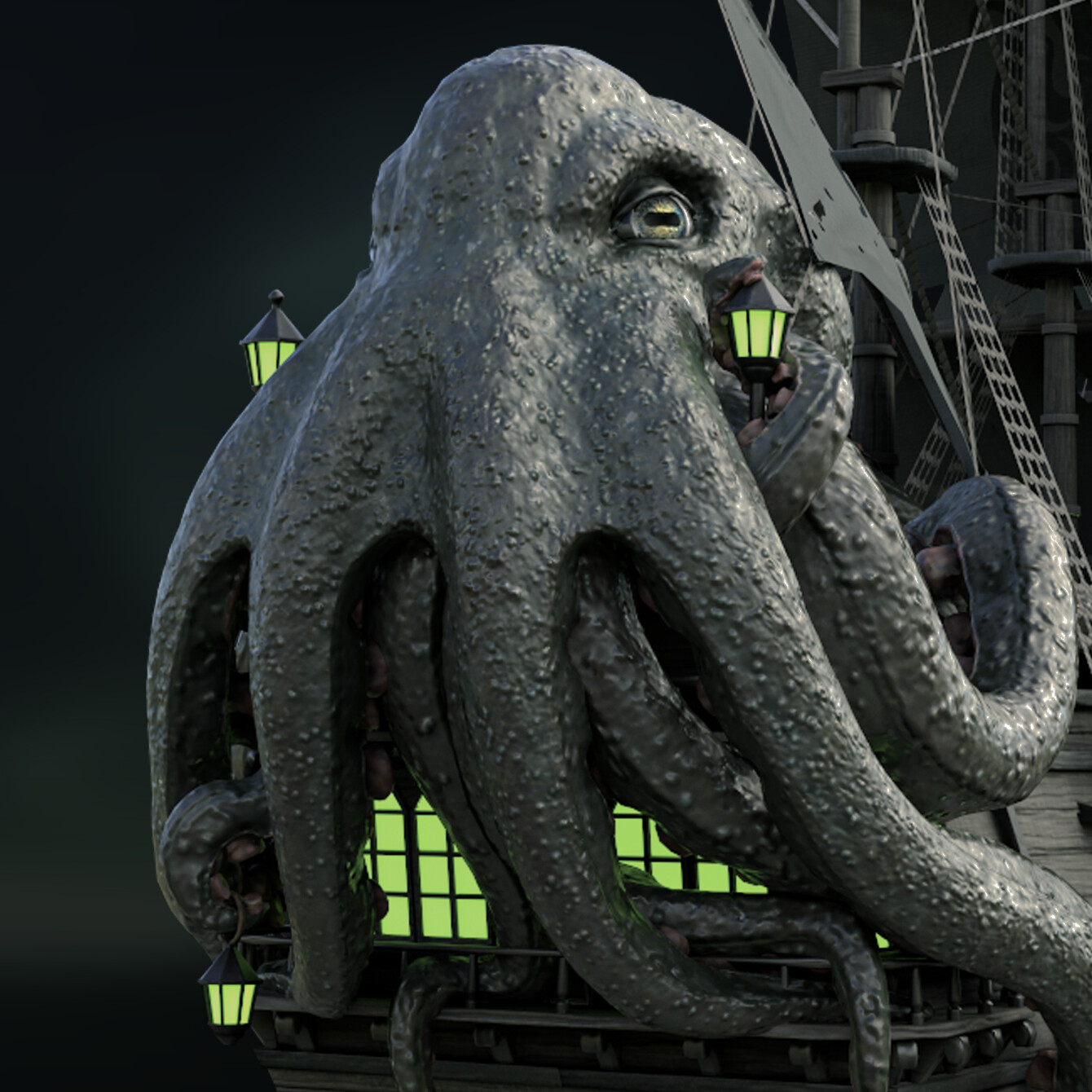 ArtStation - Kraken Ship