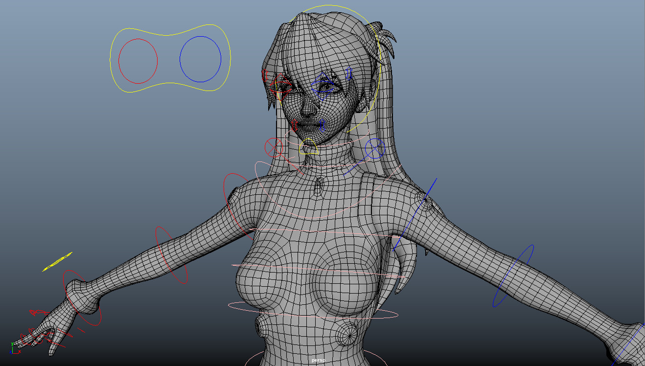 ArtStation - Rigging Asuka Model