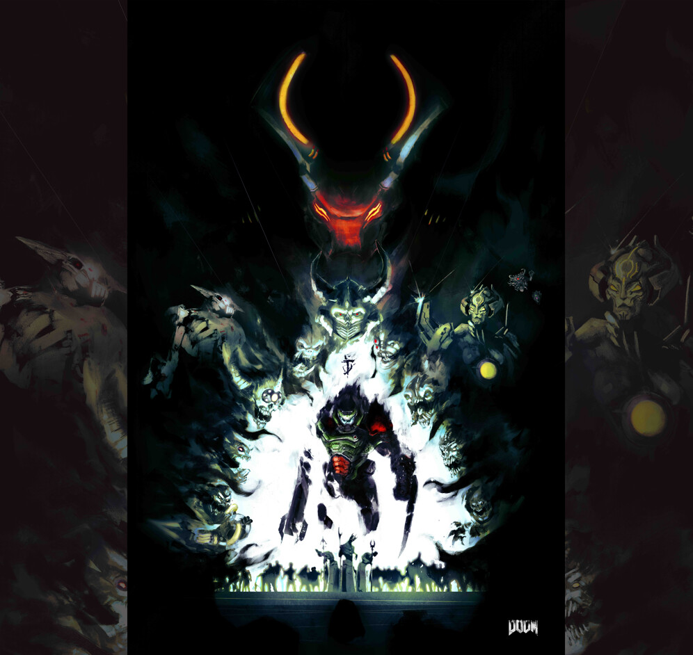 ArtStation - DOOMed Poster illustration