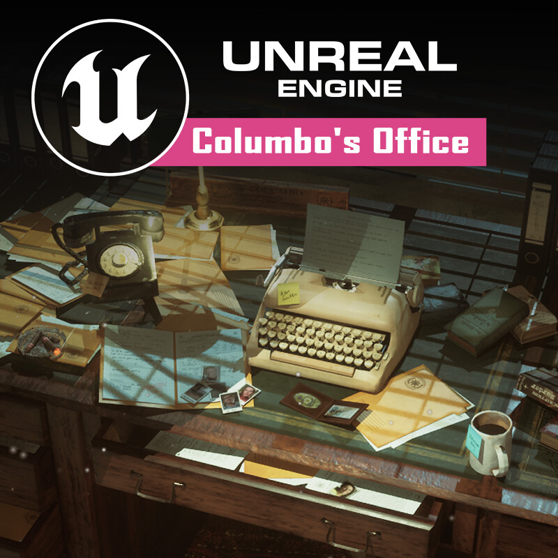 ArtStation - Columbo's Office Diorama - UE5