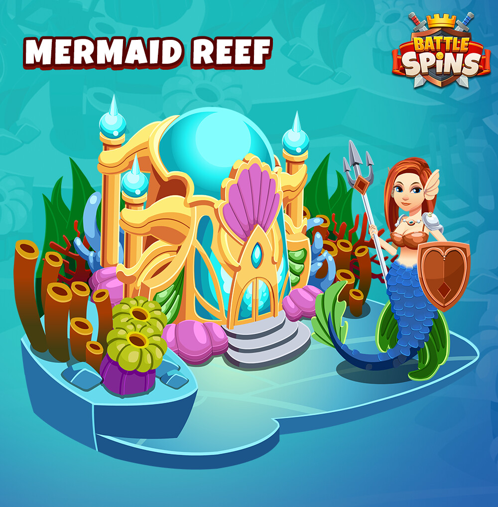ArtStation - Battle Spins: Mermaid Reef