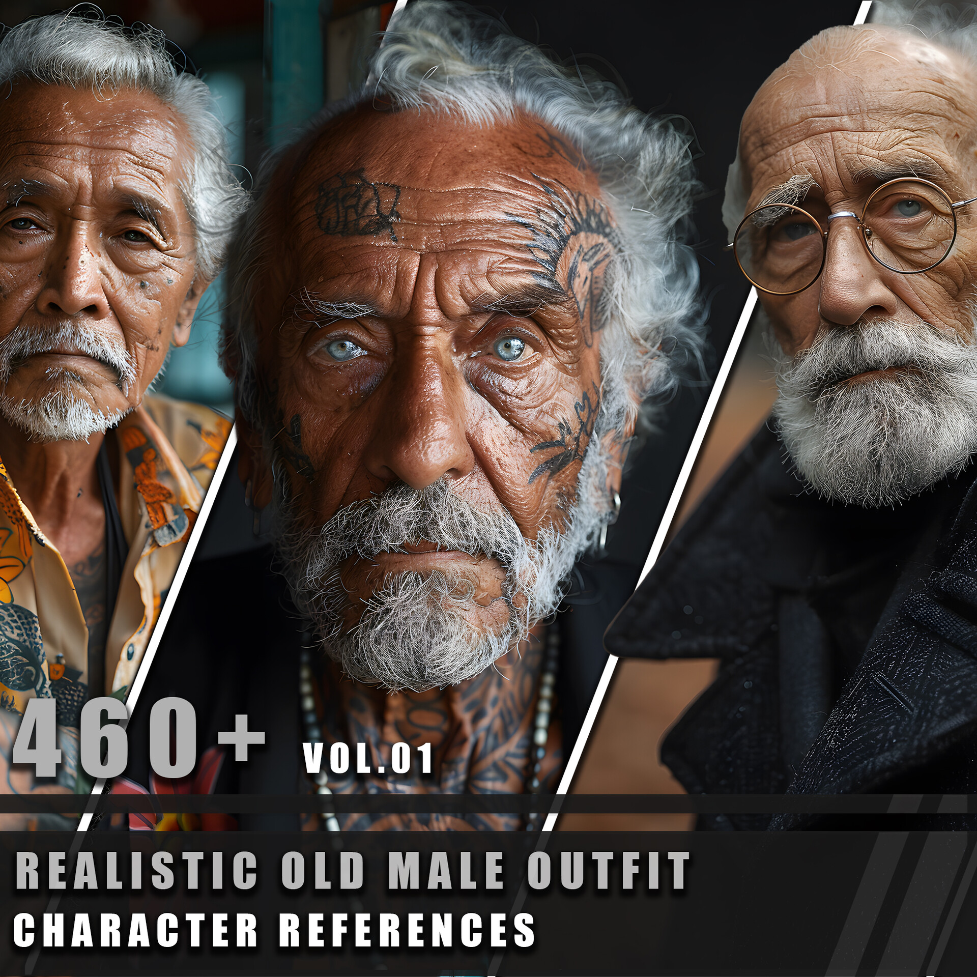 ArtStation - 460+ Realistic Old Male Outfit - Character References Vol.01