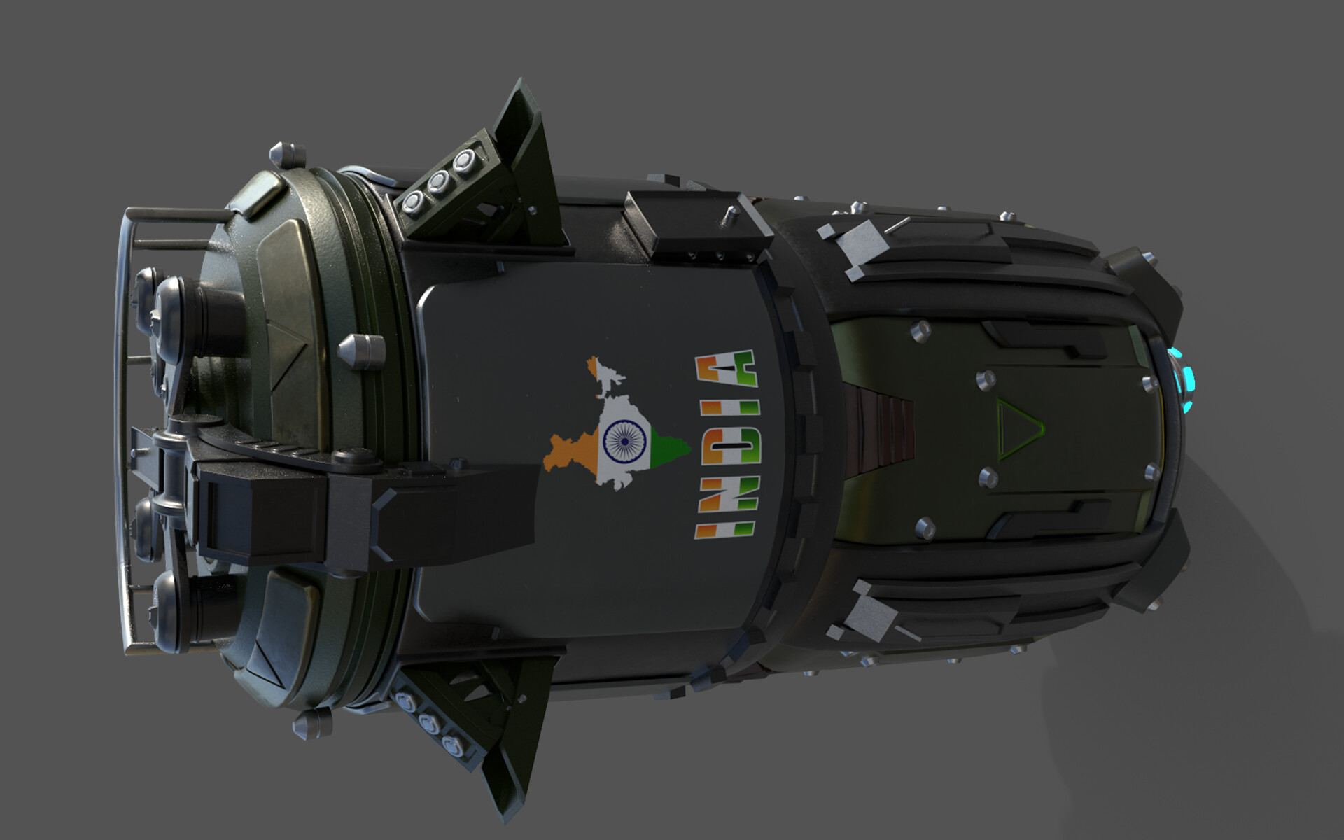 ArtStation - Sci fi Space Ship 3D Model With Texture