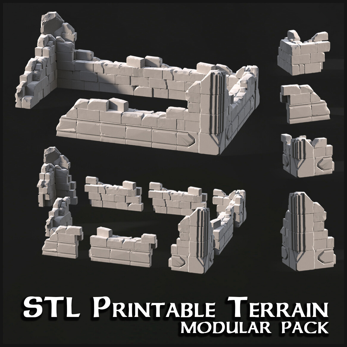 ArtStation - Modular High-quality Presupported STL Files for 3D printing