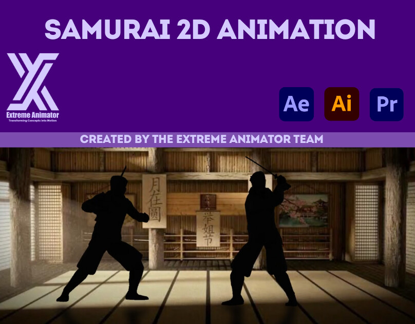 ArtStation - Samurai 2D animation created by the Extreme Animator Team