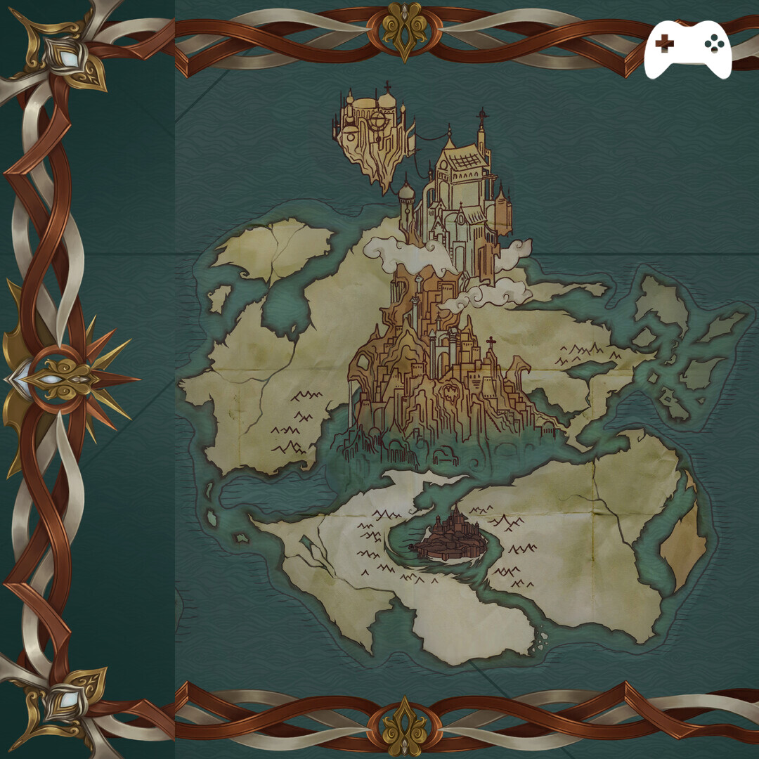 ArtStation - Bachelor Closure project - Three Kingdoms : World Map and ...