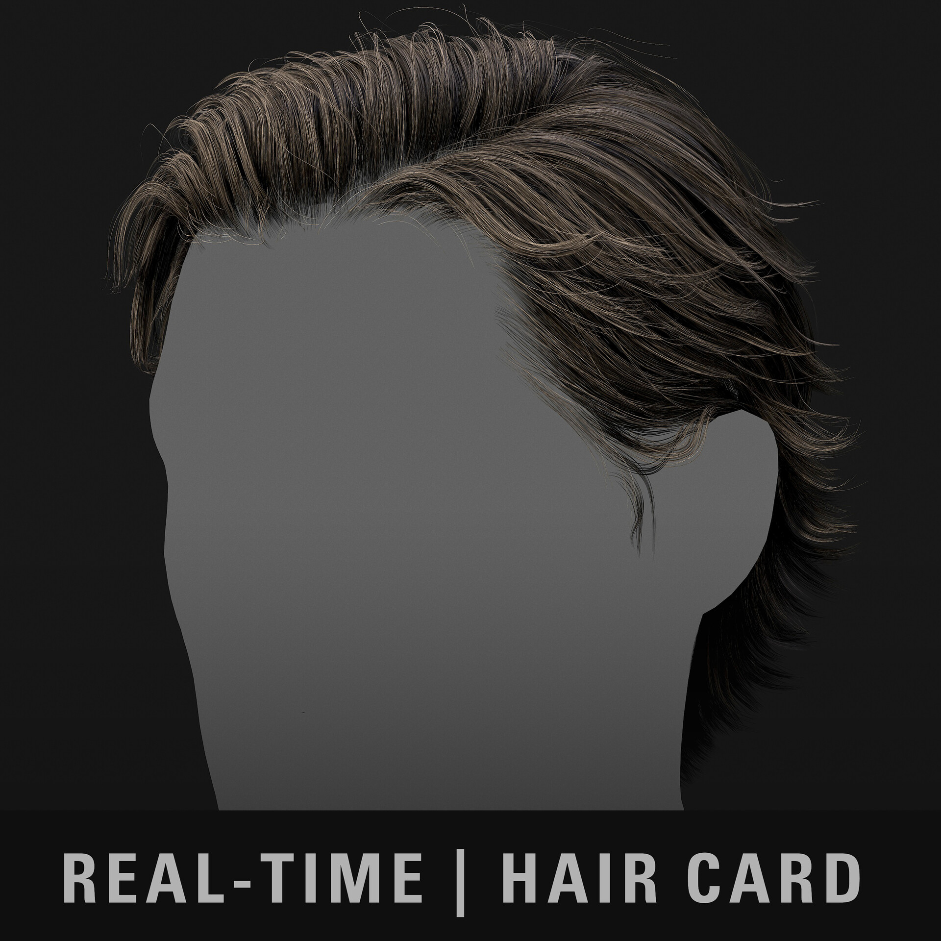 ArtStation - Real Time | Hair Card (Male 01)