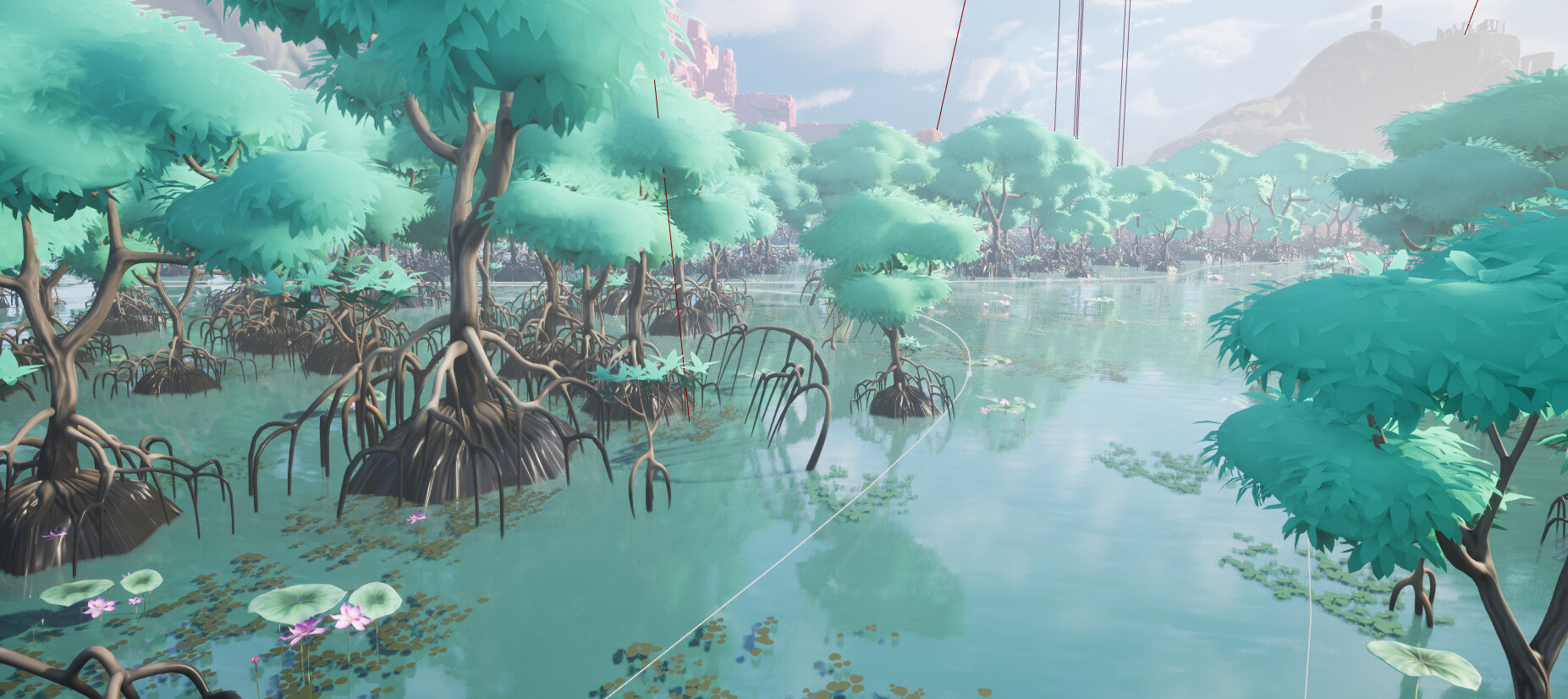 ArtStation - PCG Mangrove Forest for Titan Art Jam by Epic Games