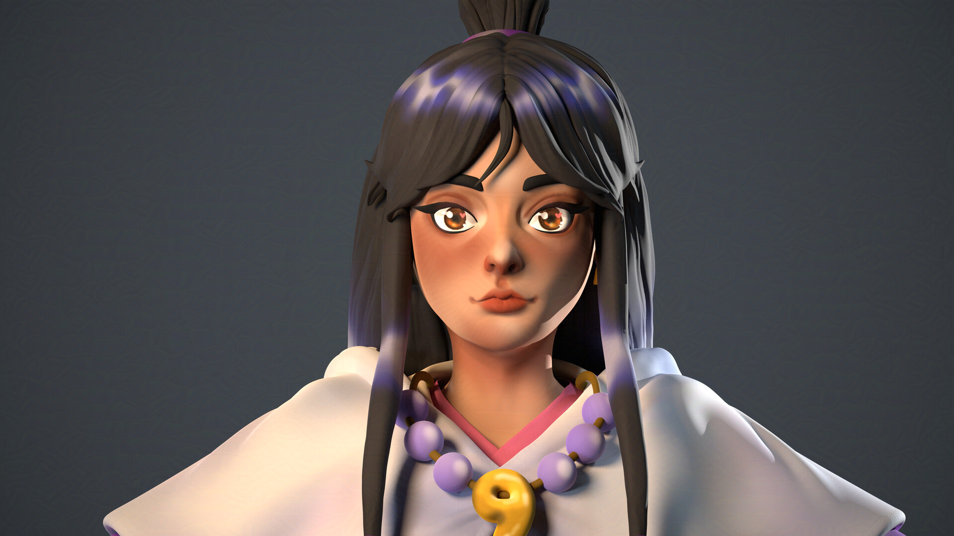 ArtStation - Maya Fey 3D Sculpture (Ace Attorney)