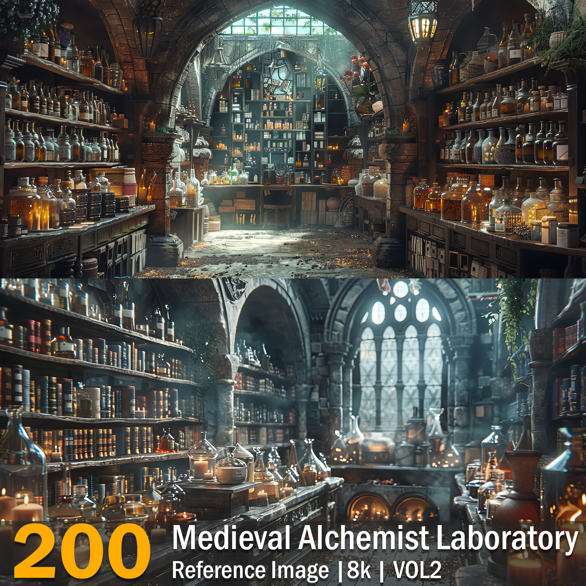 ArtStation - Medieval Alchemist Laboratory | Reference Images | 8K | VOL2