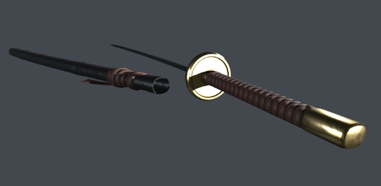 ArtStation - 3D WEAPON SWORD MODEL