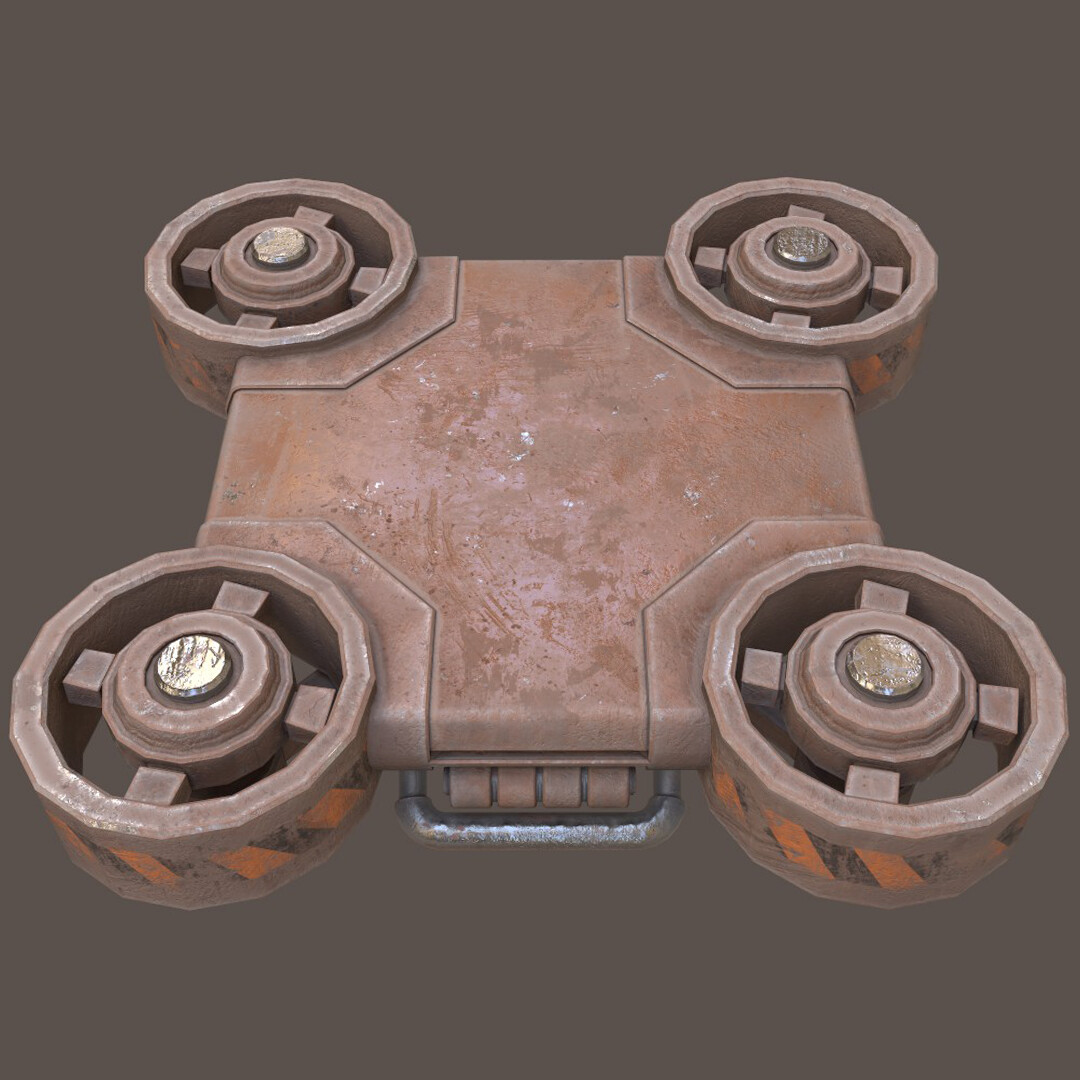 ArtStation - Simple Stylized Flying Platform (+YouTube tutorial)
