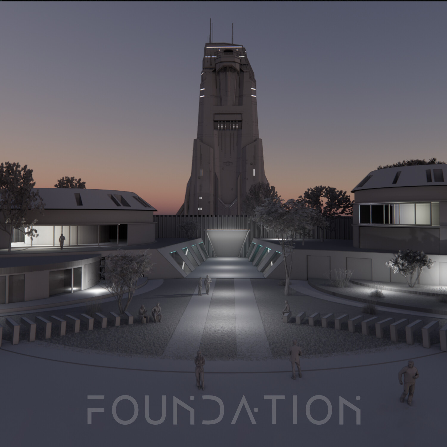 ArtStation - Exterior Terminus Concept 2-Foundation Season 2