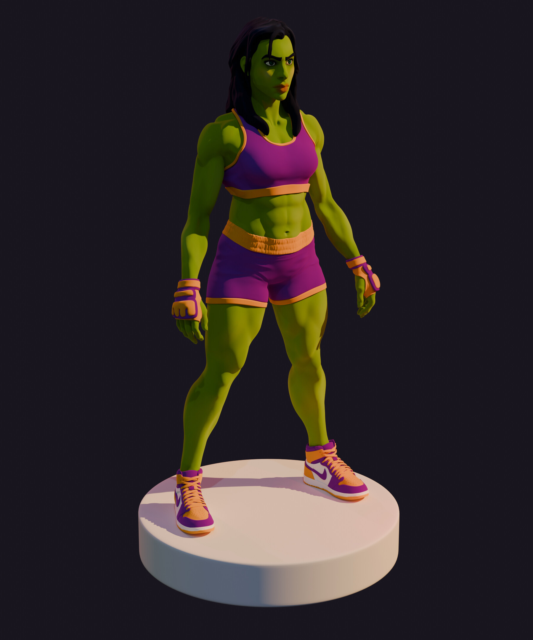 ArtStation - Retro She-Hulk - Sculpt