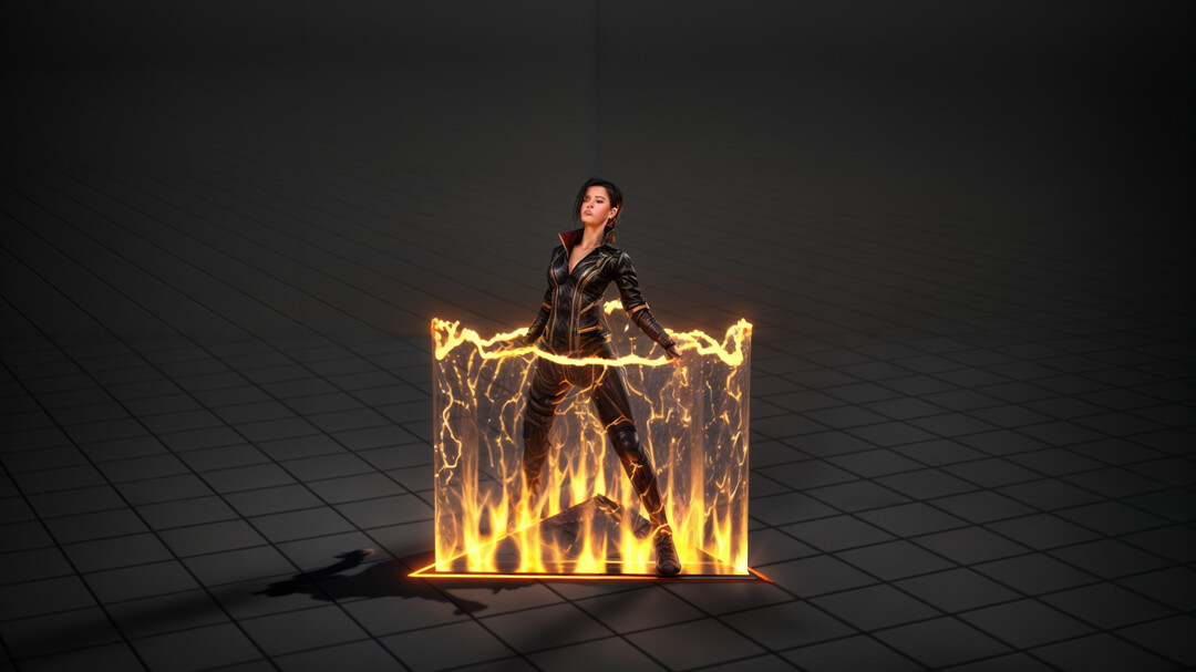 ArtStation - Fire Shield Unreal engine 5.4 Niagara Download