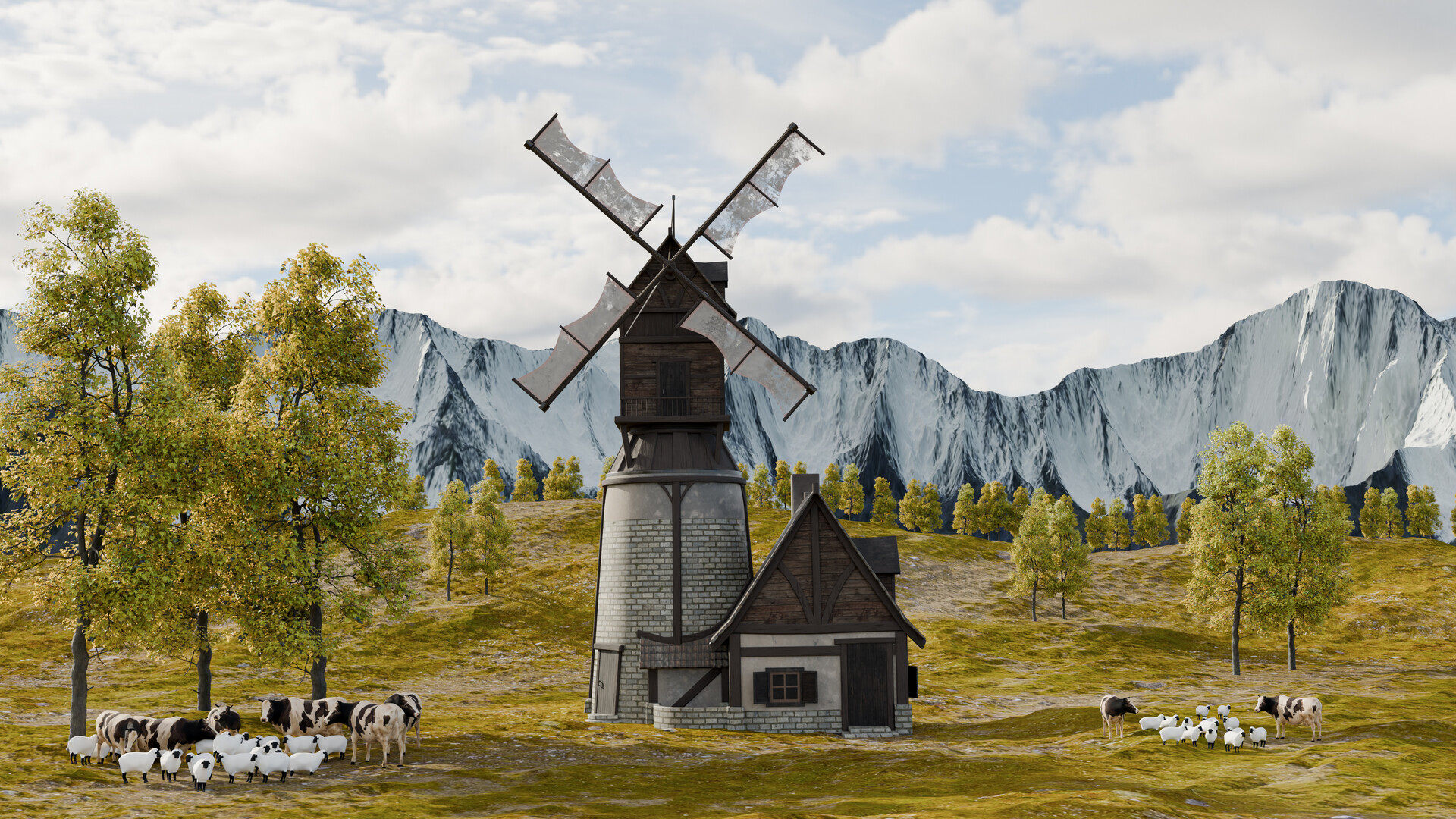 ArtStation - Windmill (Game Ready)