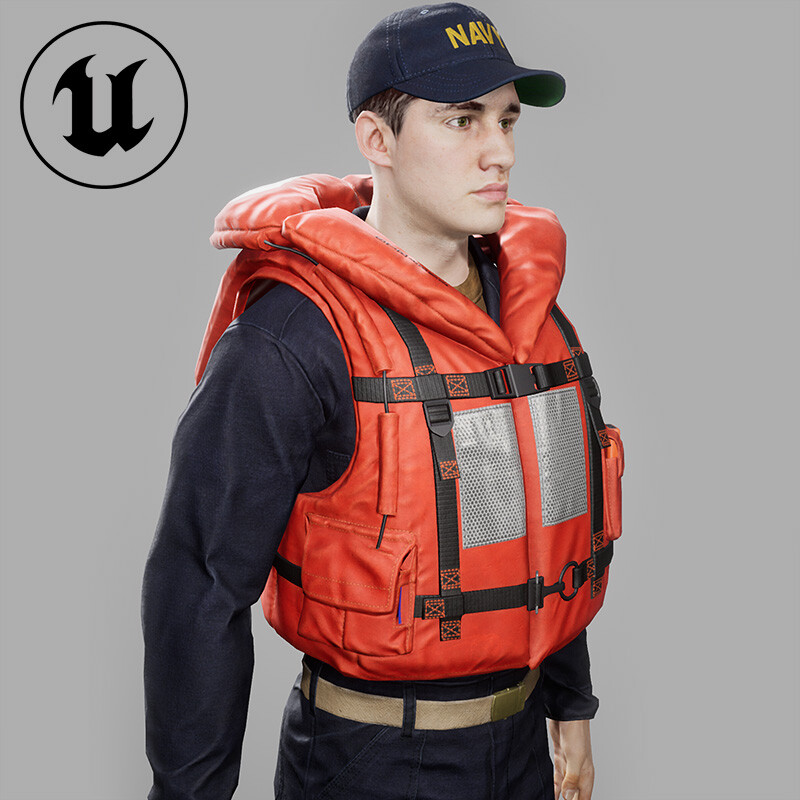 ArtStation - Sailor Character - Life Jacket