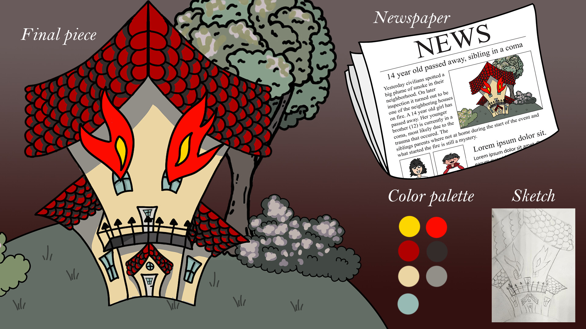 ArtStation - Nightmare house - Lost Lily