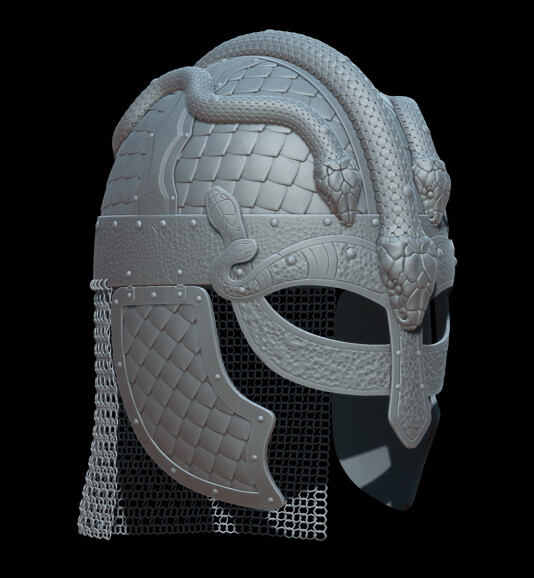 ArtStation - Serpent Viking Helm | WIP