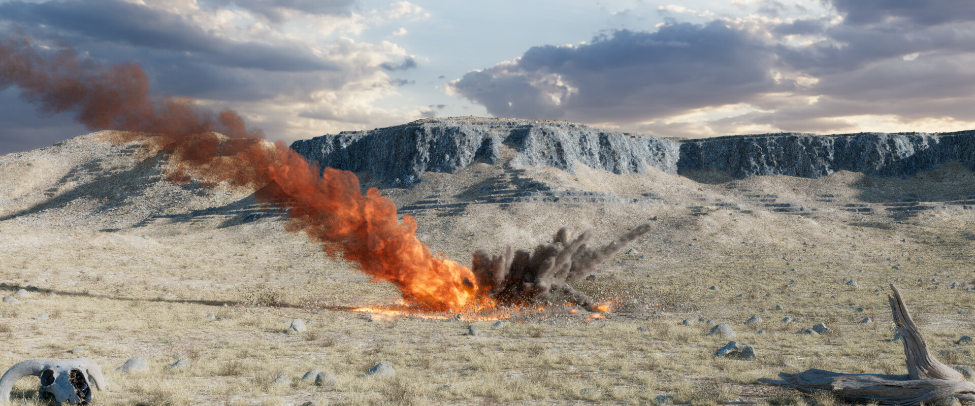 ArtStation - Ground Impact Effect in Houdini