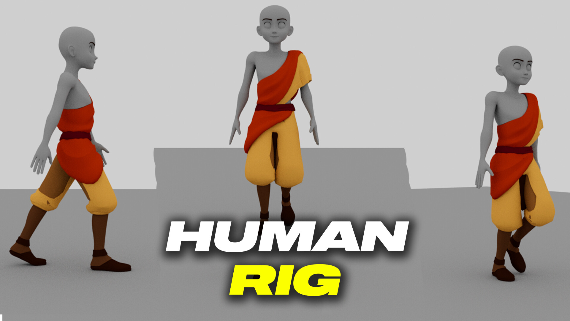 ArtStation - "Human Rig Model" in maya