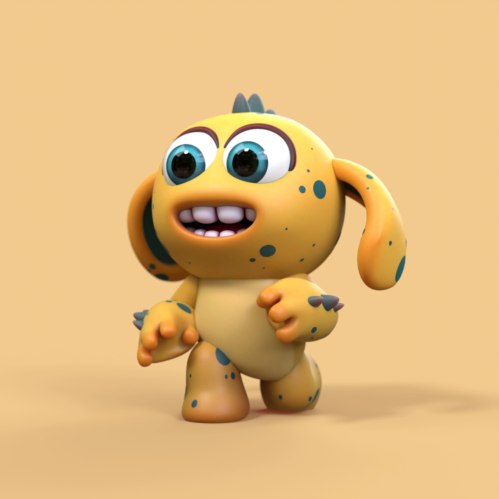 ArtStation - Yellow Monster | Game Ready Character