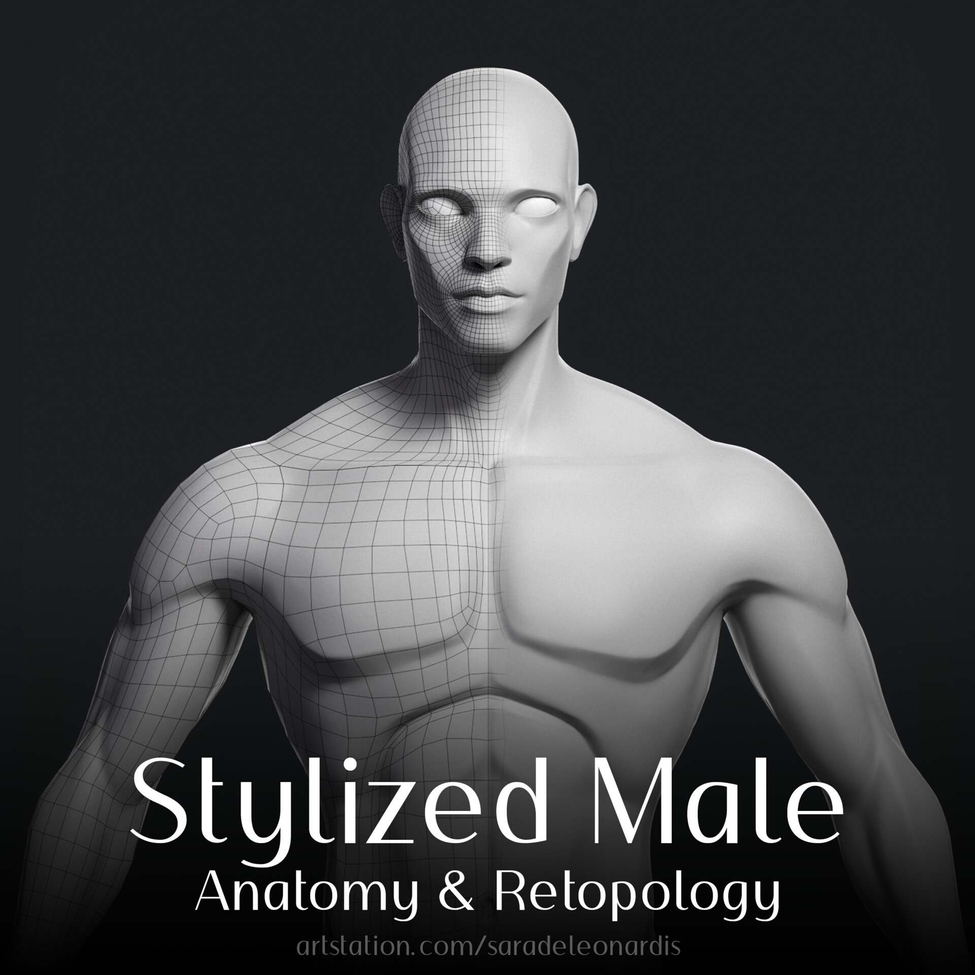 ArtStation - Stylized Male - Anatomy & Retopology