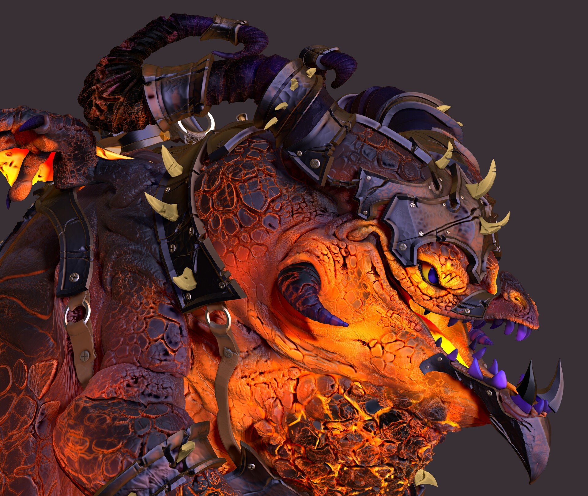 ArtStation - Lava Dragon Mount