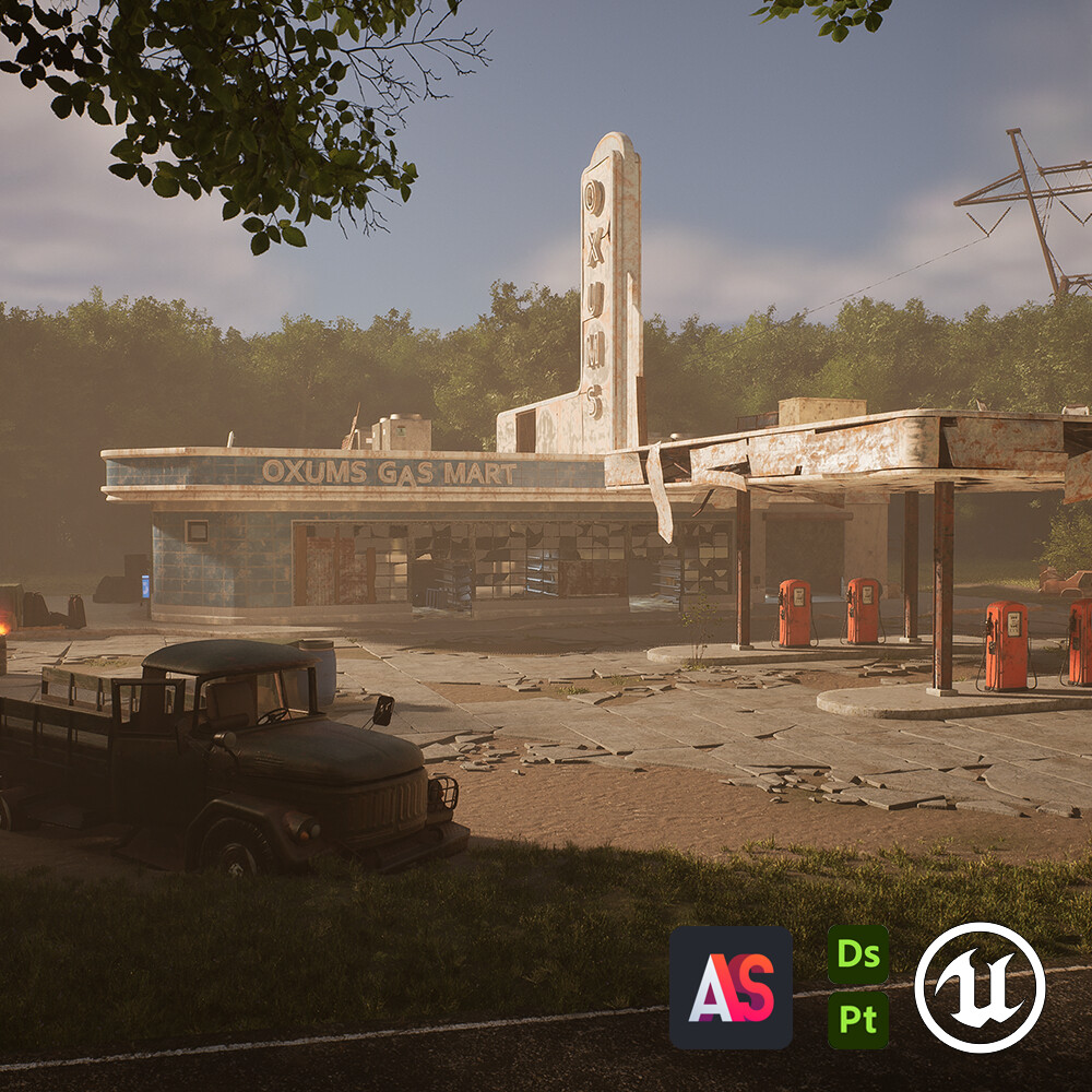 ArtStation - Oxum's Gas Station