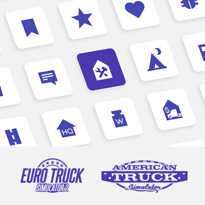 ArtStation - Euro Truck Simulator 2 and American Truck Simulator — Map ...