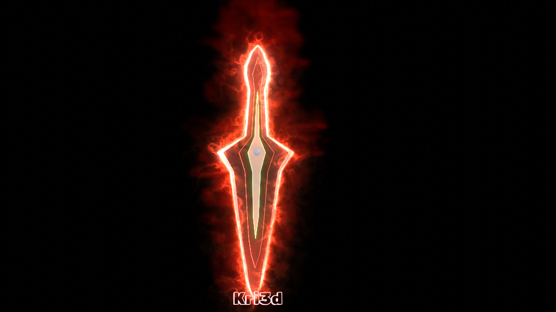 ArtStation - 3D Dagger/Sword Model and Smoke Simulation For Games