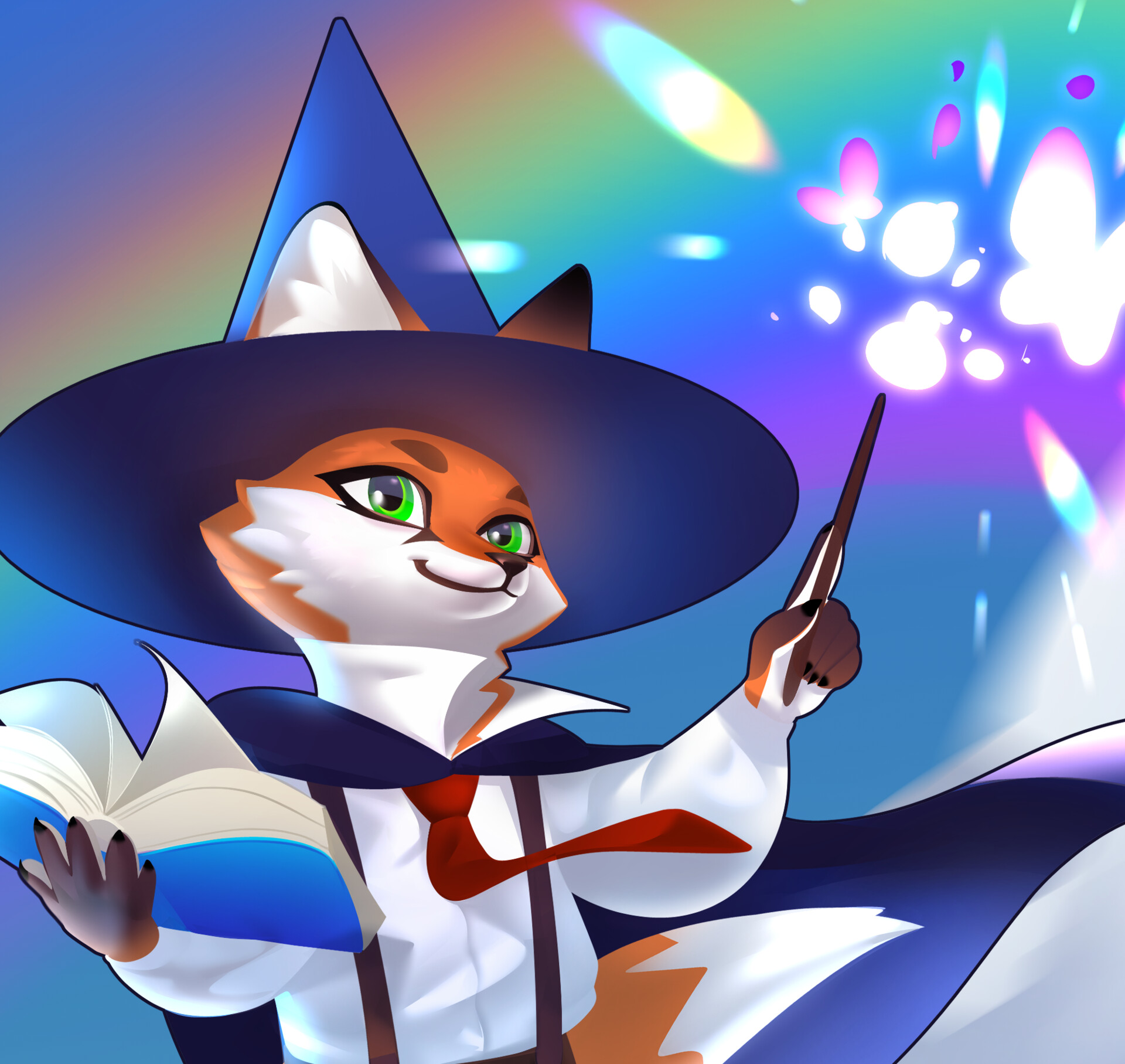 ArtStation - Magical student fox boy
