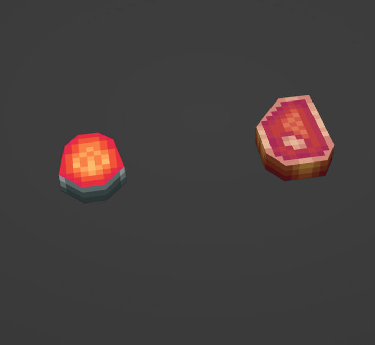 ArtStation - Minecraft style food assets