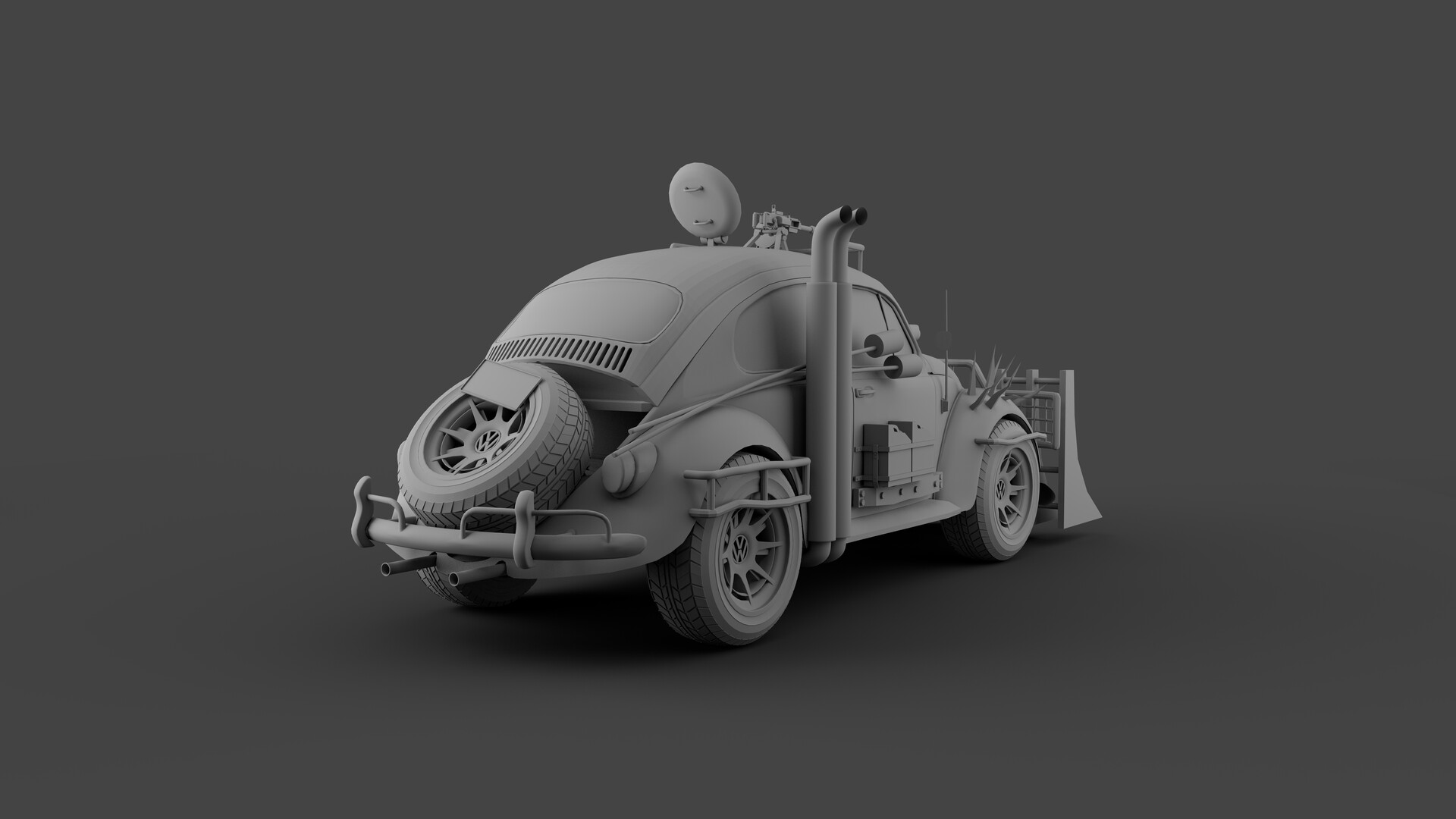 ArtStation - Post Apocalypse classic Volkswagen Beetle
