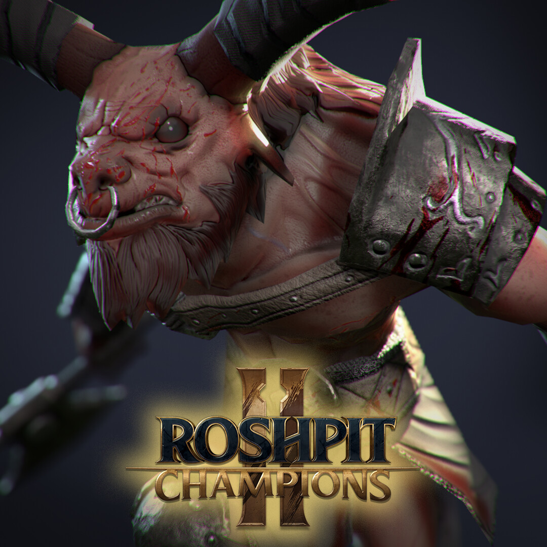 ArtStation - Minotaur (Roshpit champions 2)