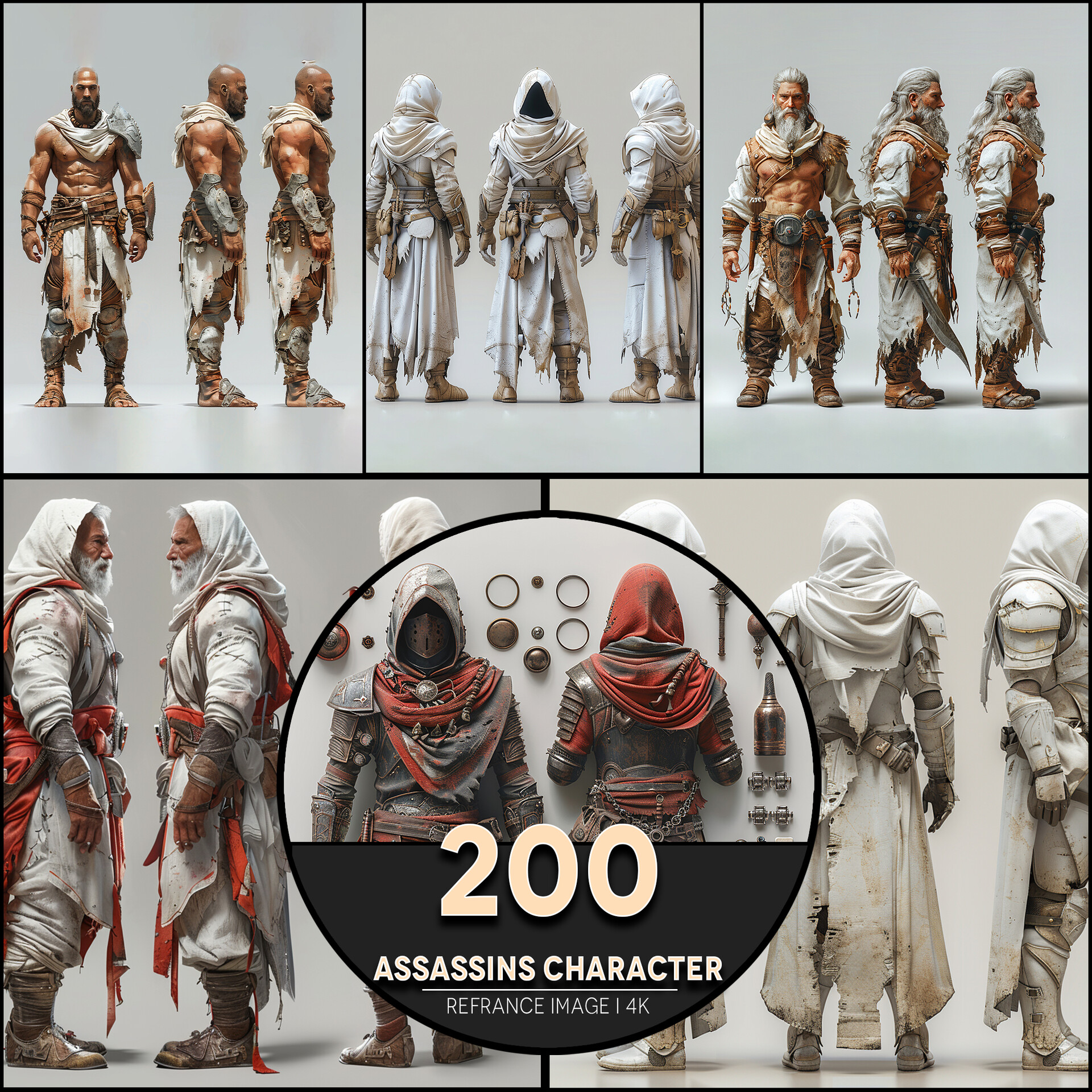 ArtStation - Assassins Character 4K Reference/Concept Images
