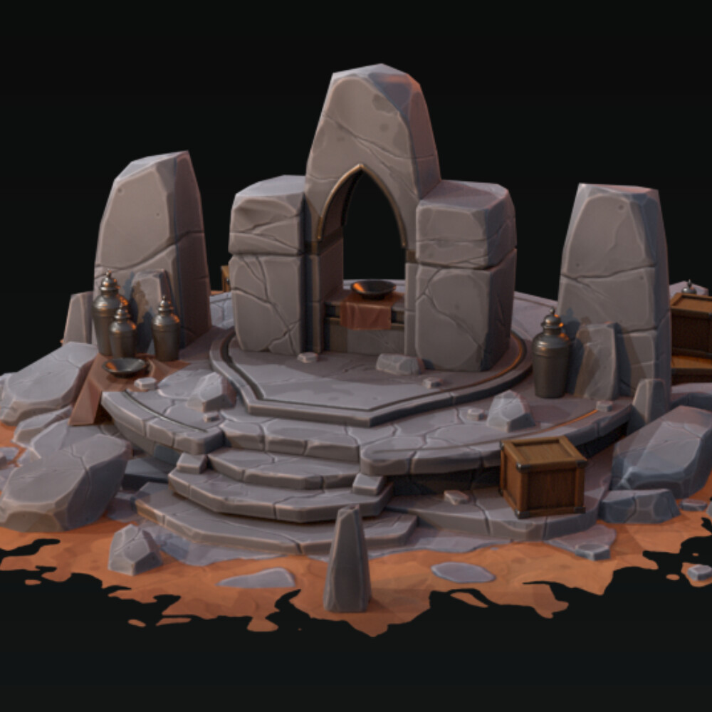 ArtStation - Stylized Shrine