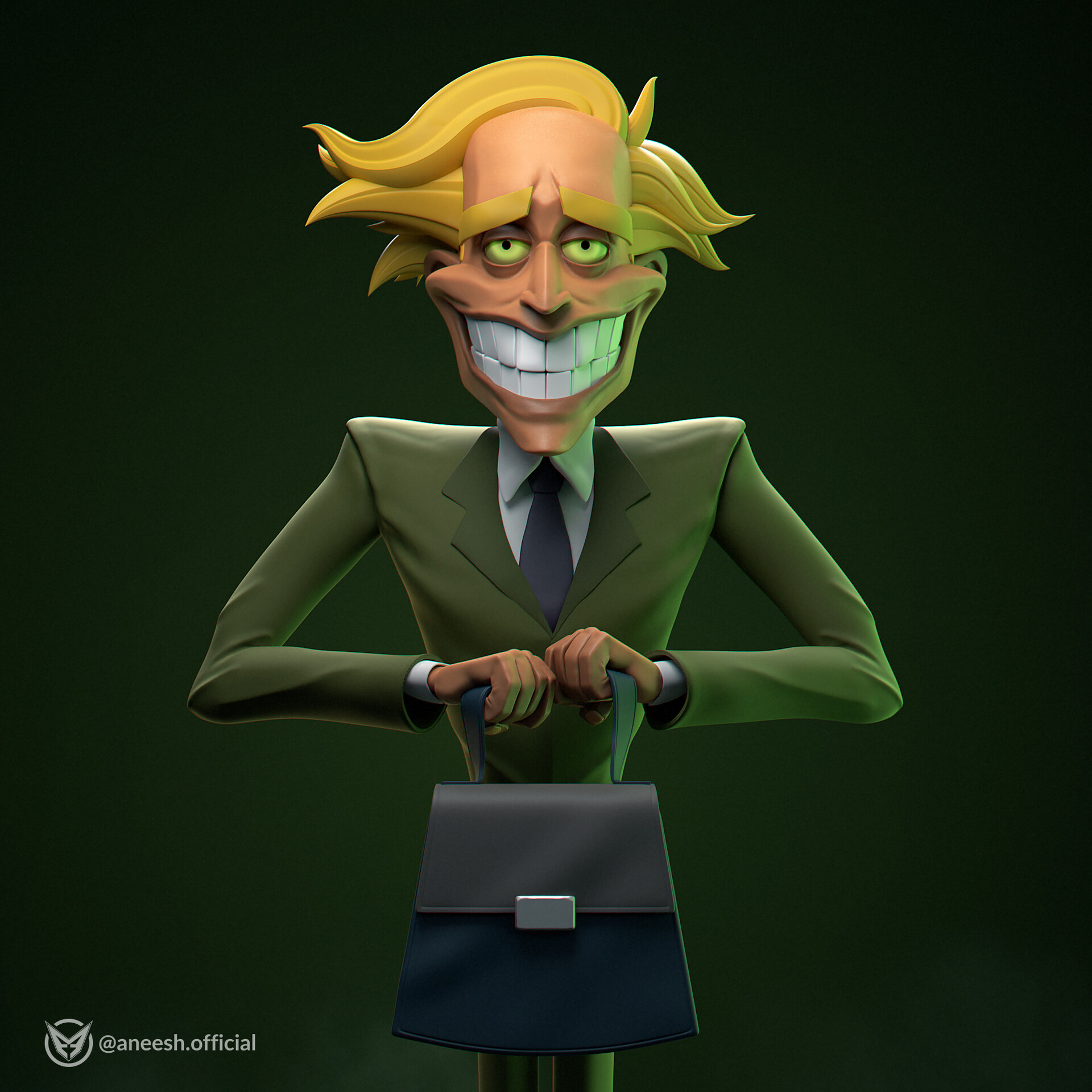 ArtStation - Freaky Fred - Courage the Cowardly dog | FanArt