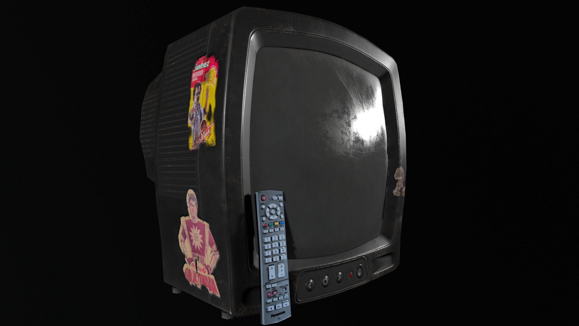 ArtStation - Old tv setup