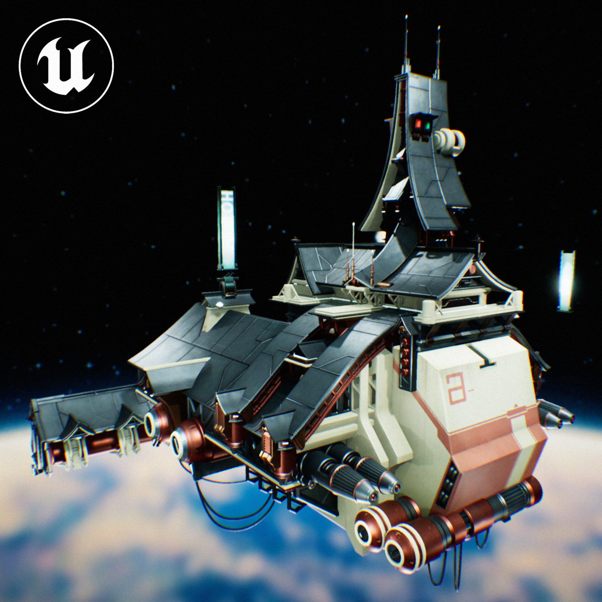 ArtStation - Sci fi Charging Station - 3D fan art