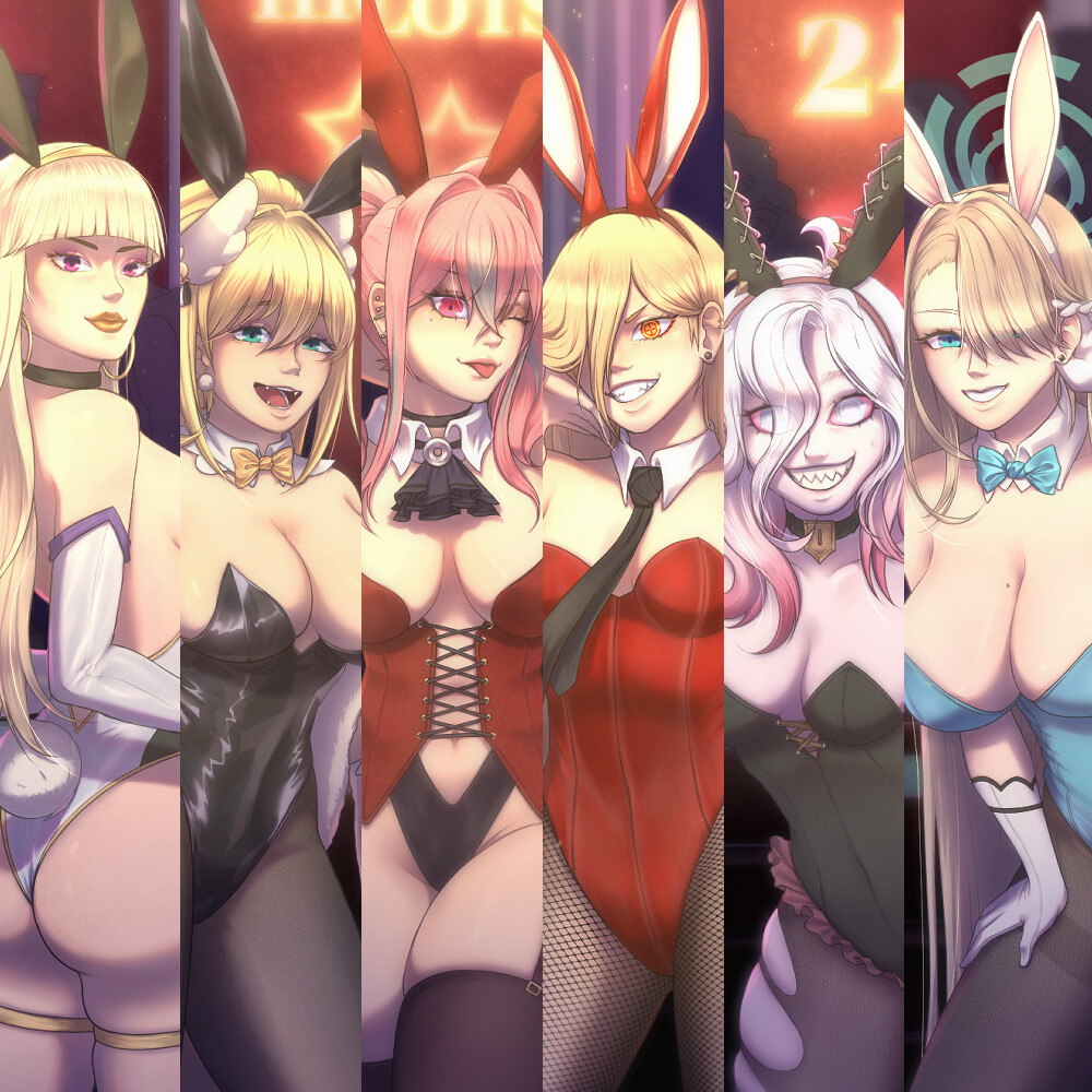 ArtStation - Bunny suits commission