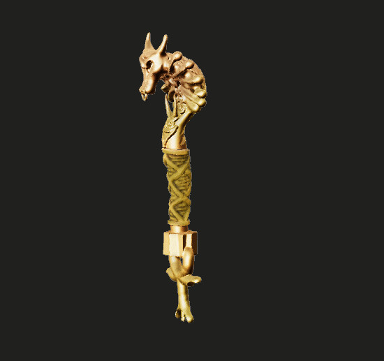 ArtStation - Kodon VR: Dreadlock Cow Venom Staff