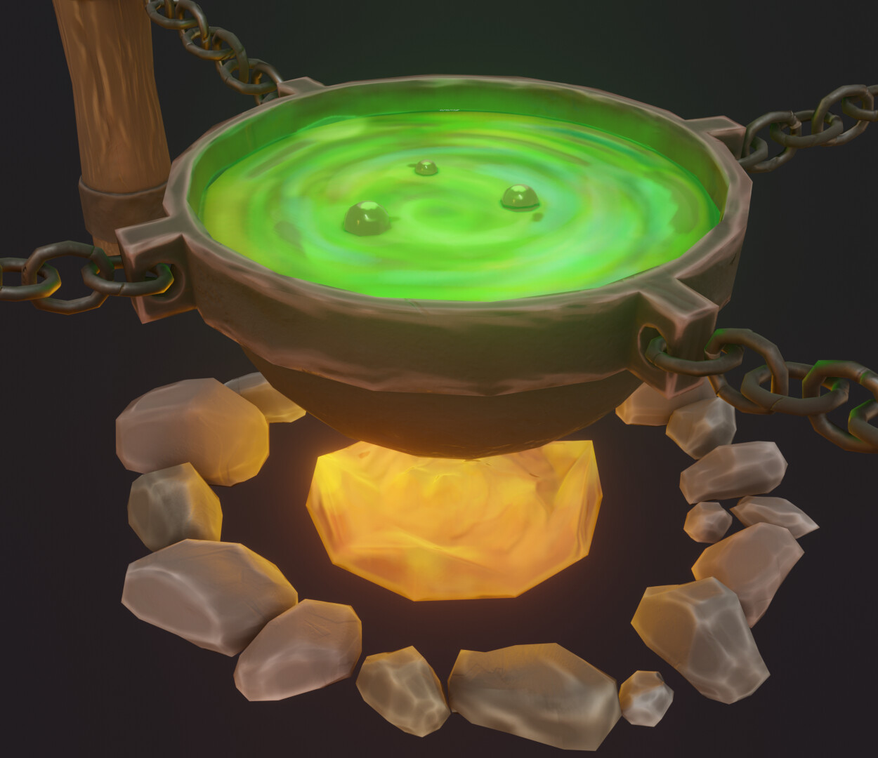 ArtStation - Magical cauldron with a potion