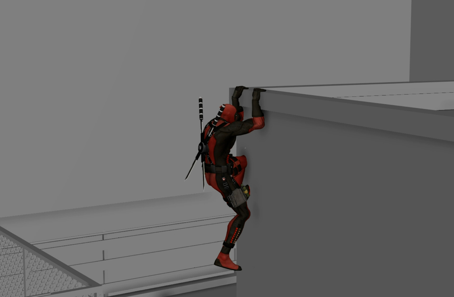 ArtStation - Deadpool-Parkour